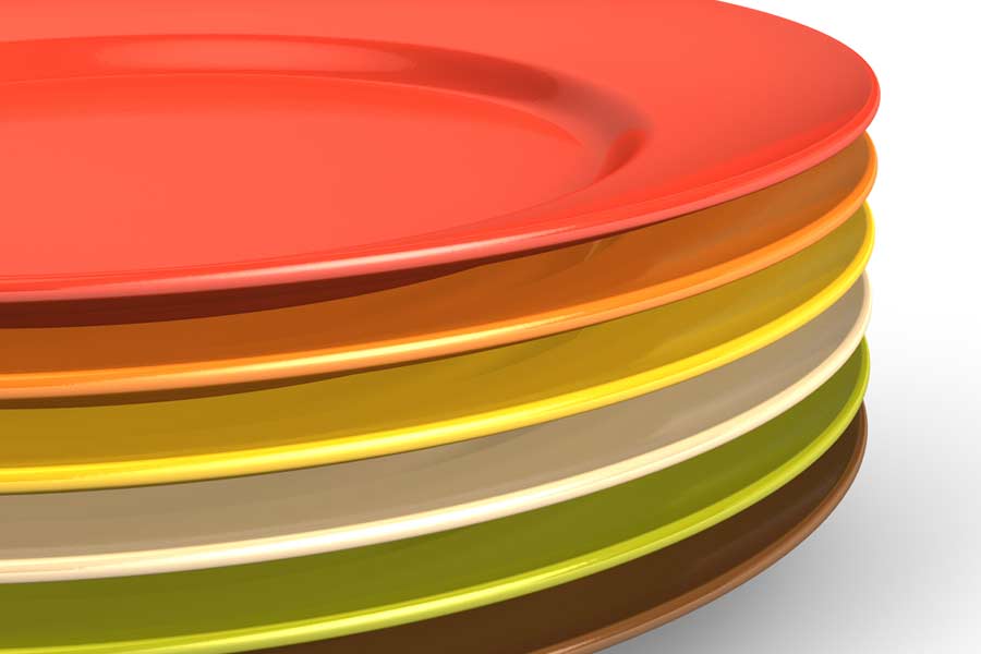 Bunte Teller Porzellan - geschirr-welt.de